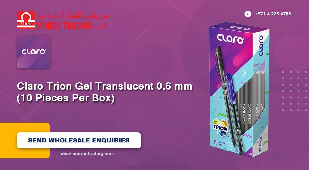 Claro Trion Gel Translucent 0.6 mm (10 Pieces Per Box) - Murex General ...